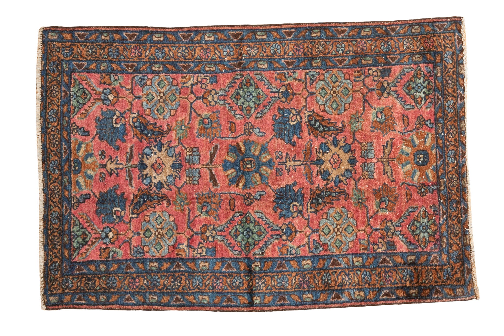 2.5x4 Vintage Painted Lilihan Sarouk Rug