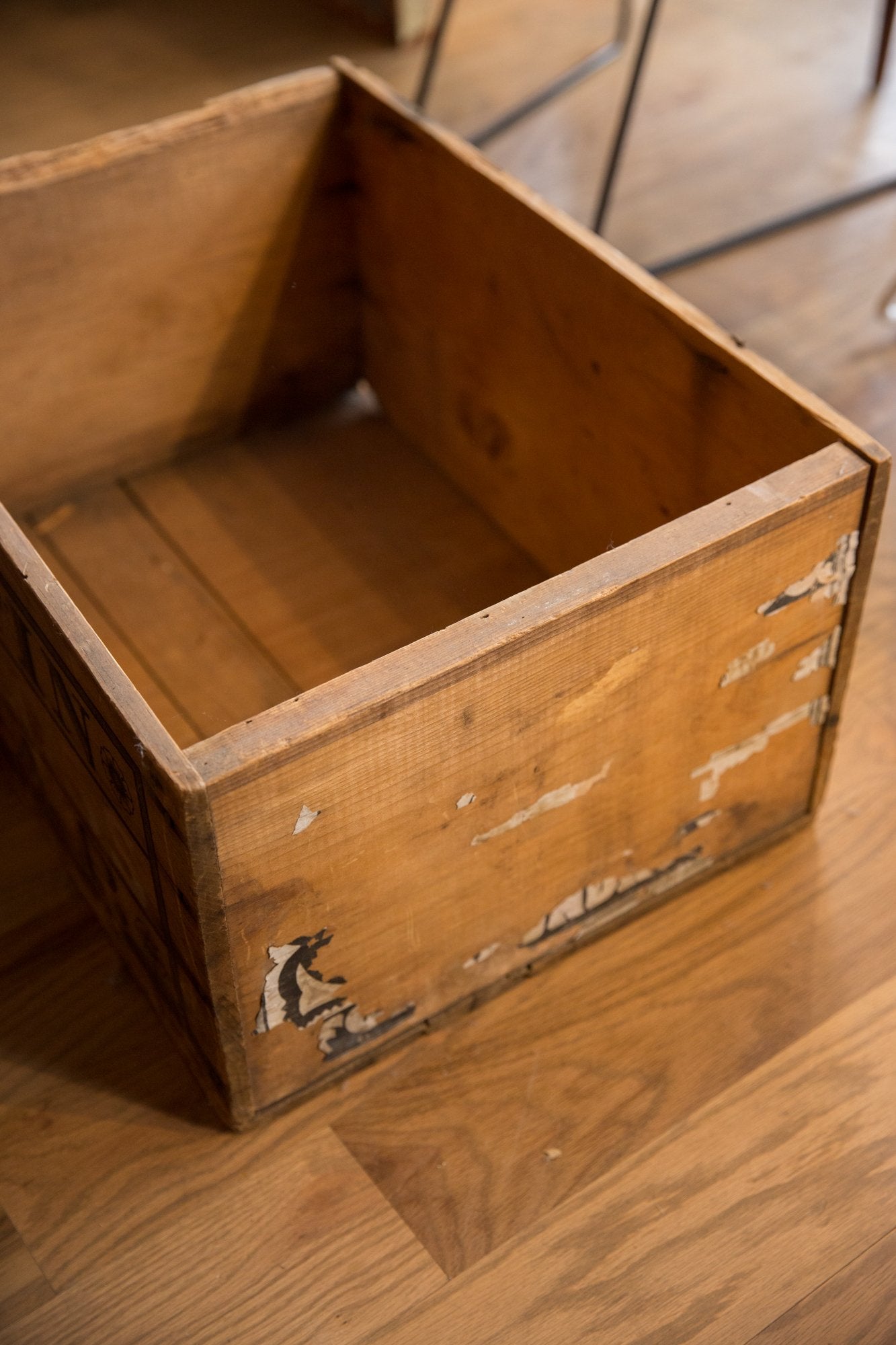 Antique Soap Box Crate with Label – Item #2568