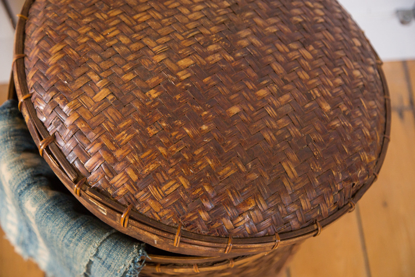 Vintage Rattan Basket