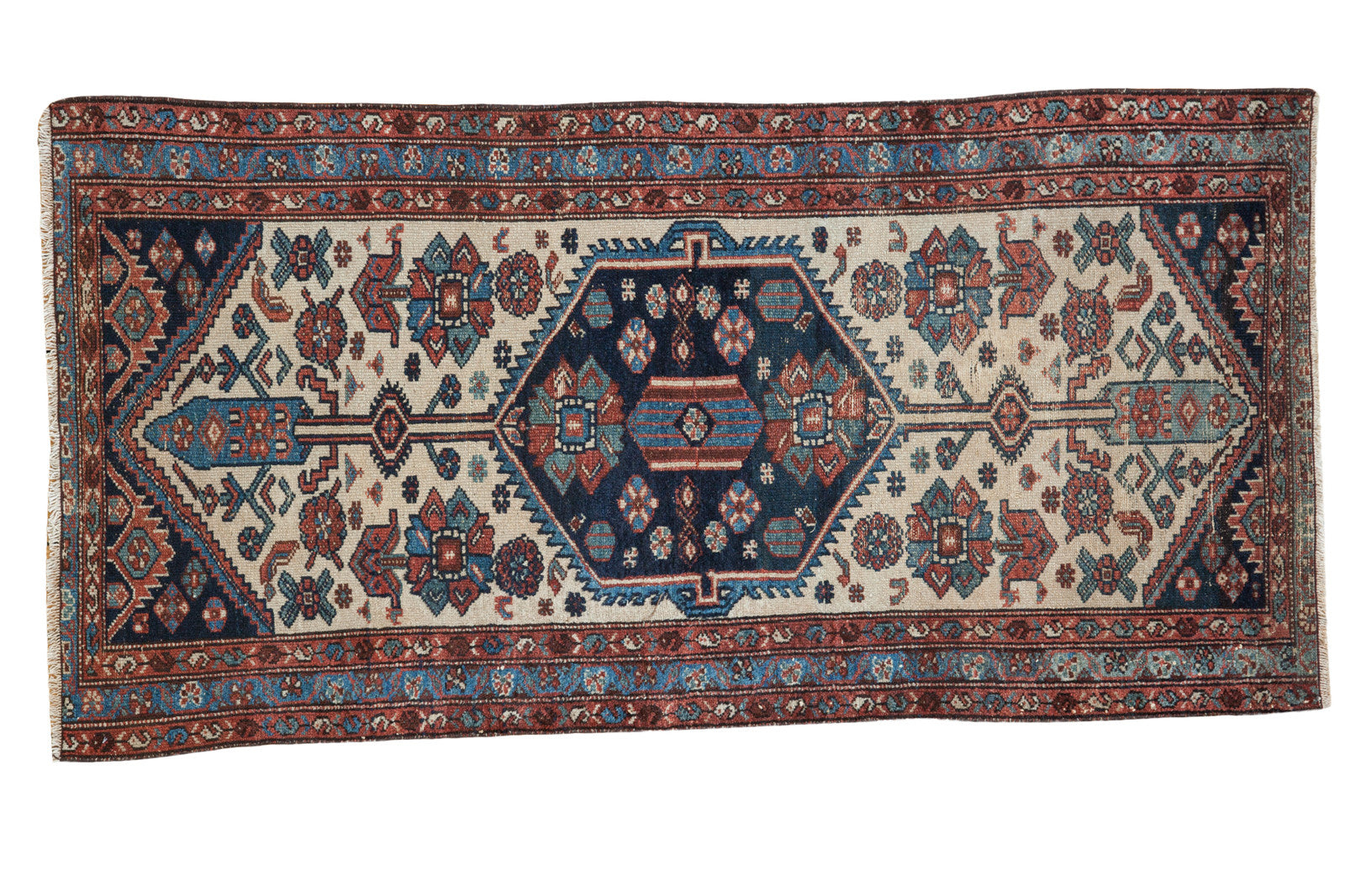 3x6 Distressed Antique Hamadan Rug Runner