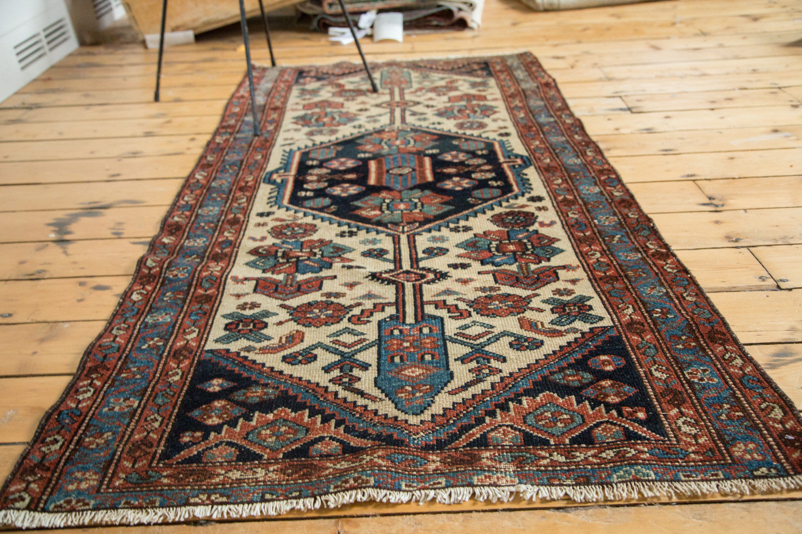 3x6 Distressed Antique Hamadan Rug Runner