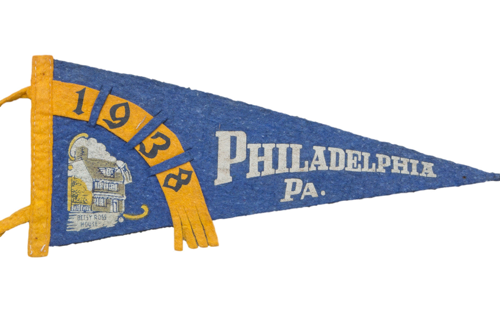 Vintage Philadelphia PA Felt Flag Banner - 2744