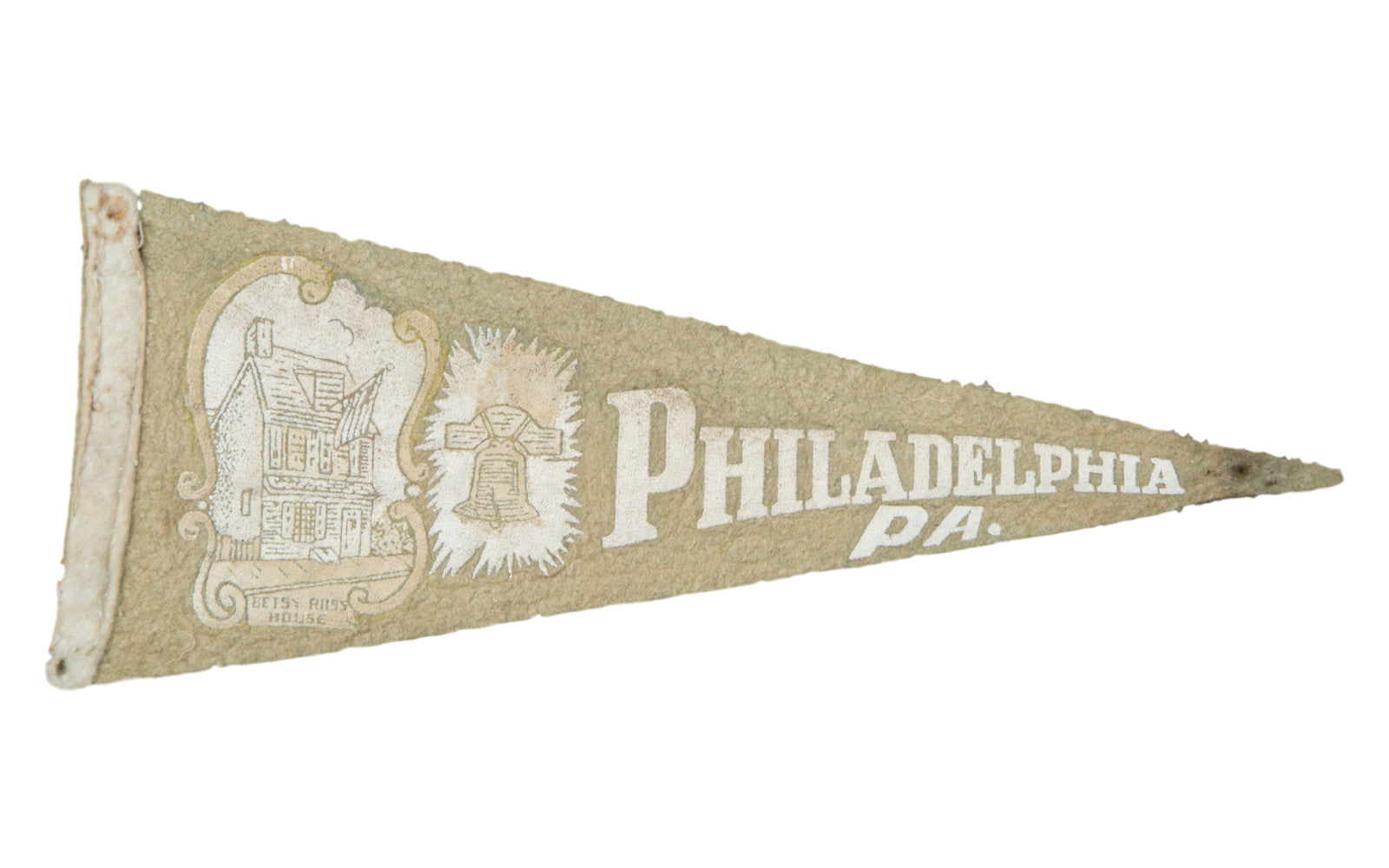 Vintage Philadelphia PA Felt Flag Banner