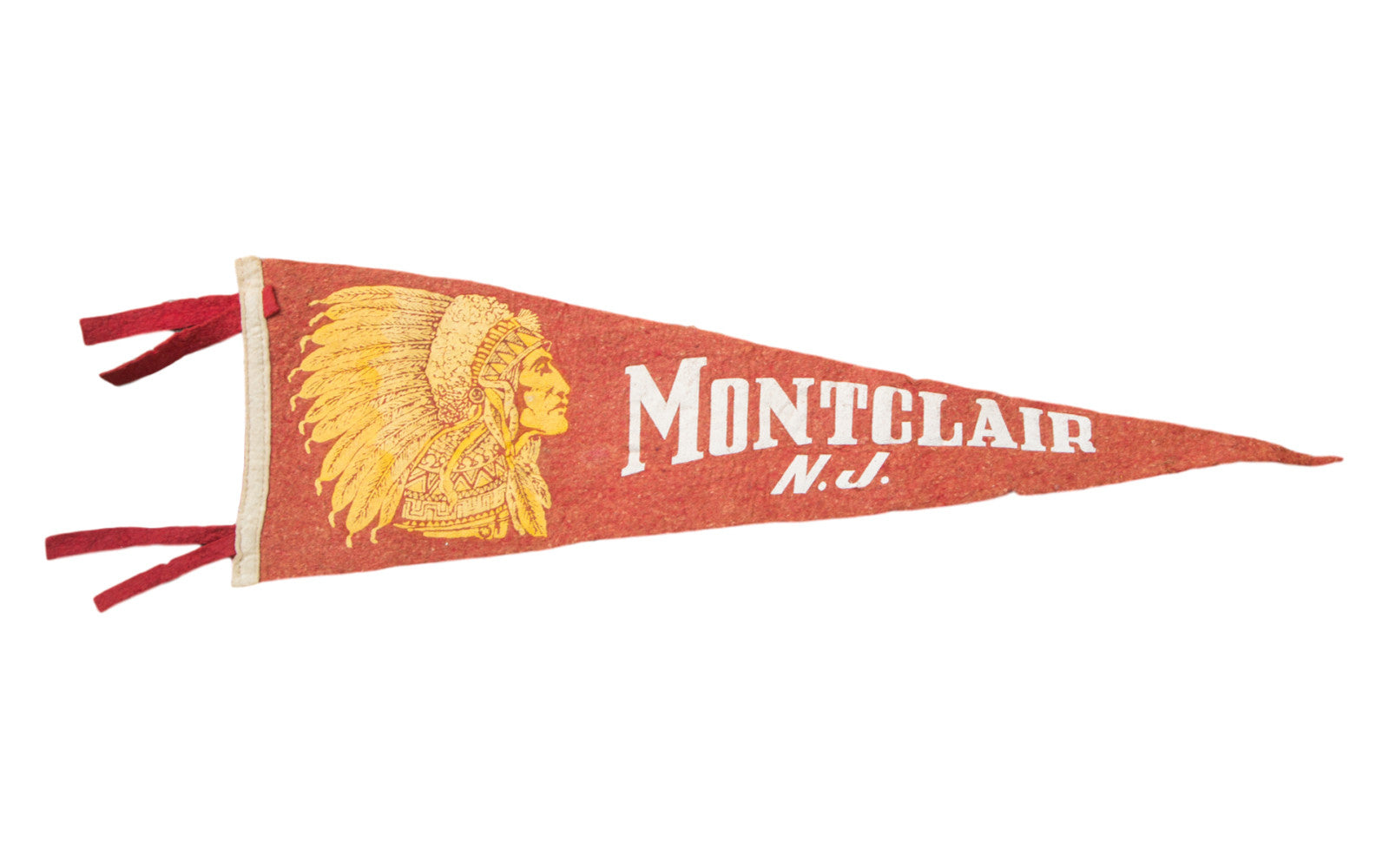 Vintage Montclair NJ Felt Flag Banner