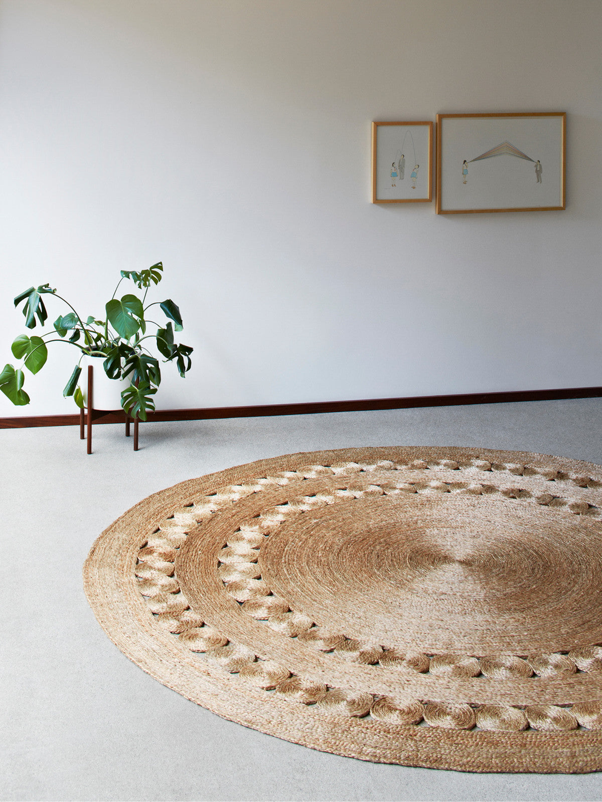 5' Round Hemp Rug