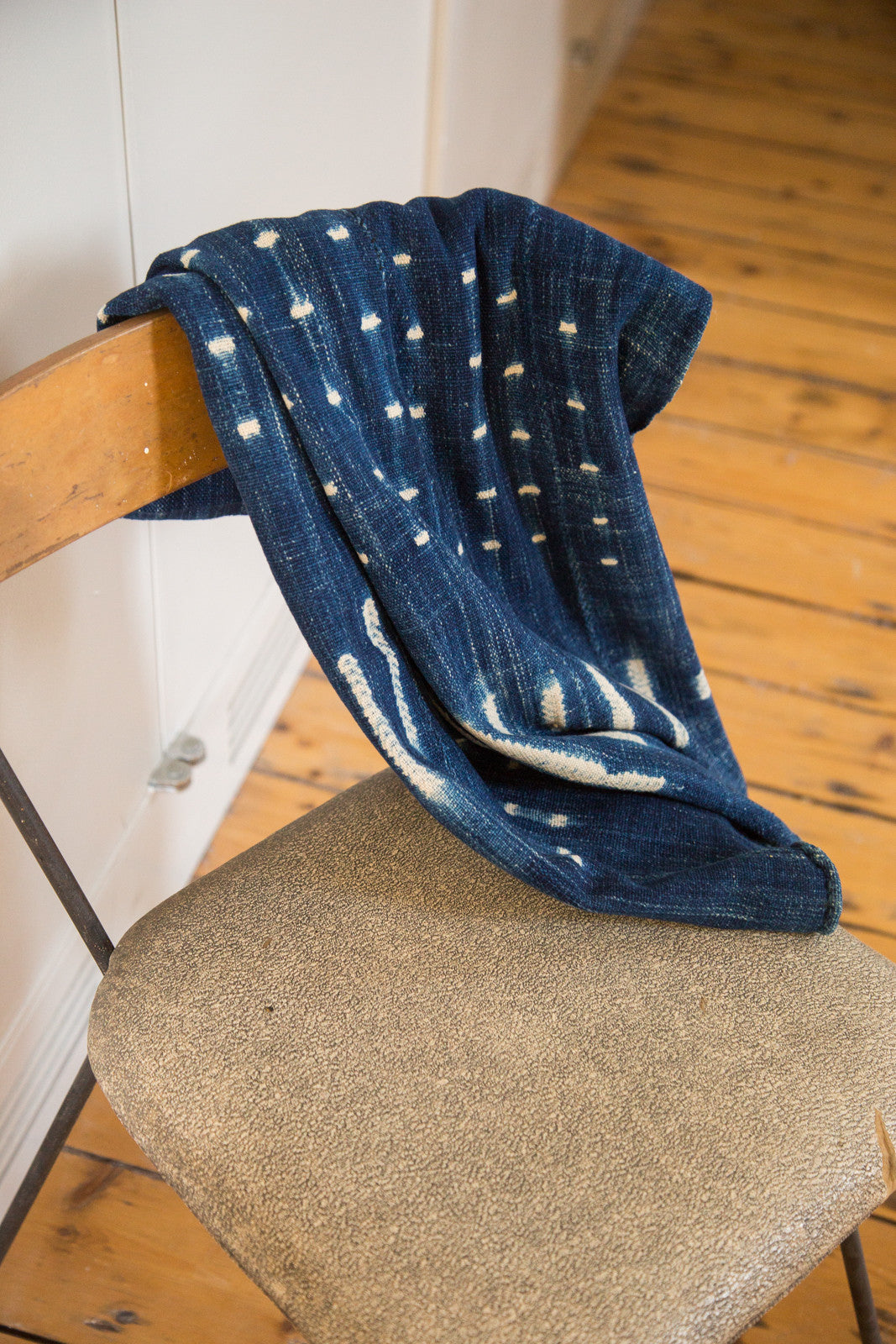 Vintage Dark Indigo Throw