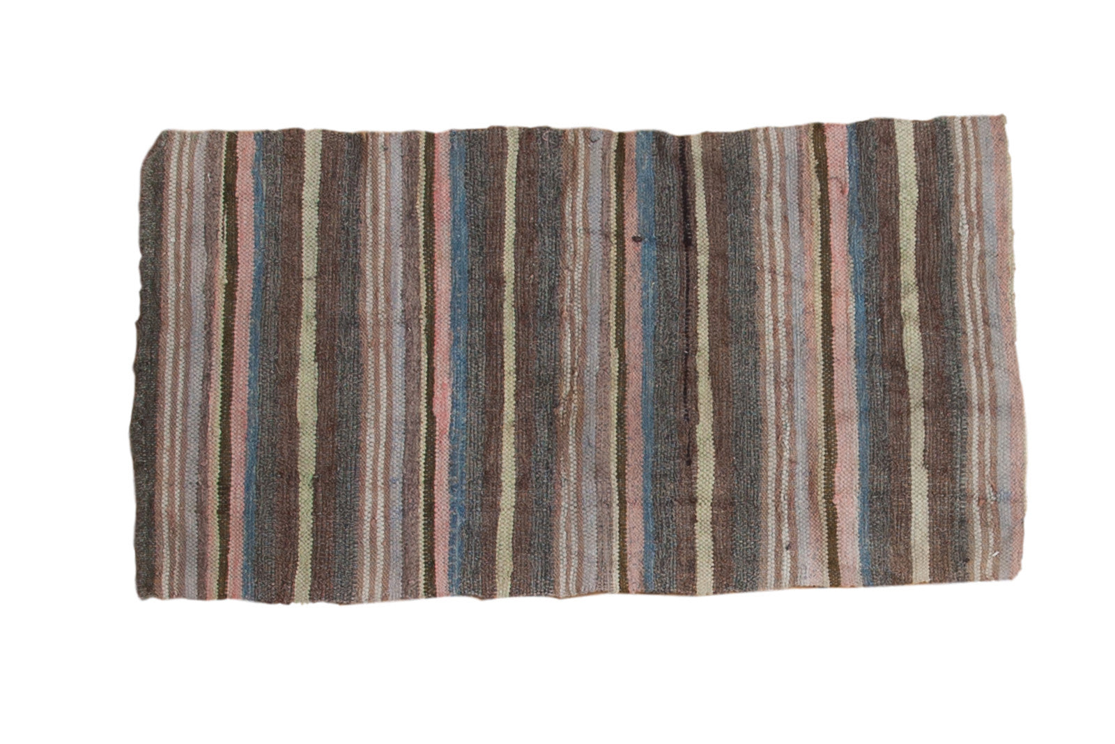 2x3.5 Vintage Scandanavian Rag Rug