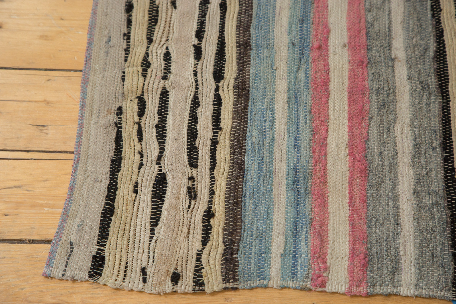 2x4 Vintage Scandanavian Rag Rug Runner