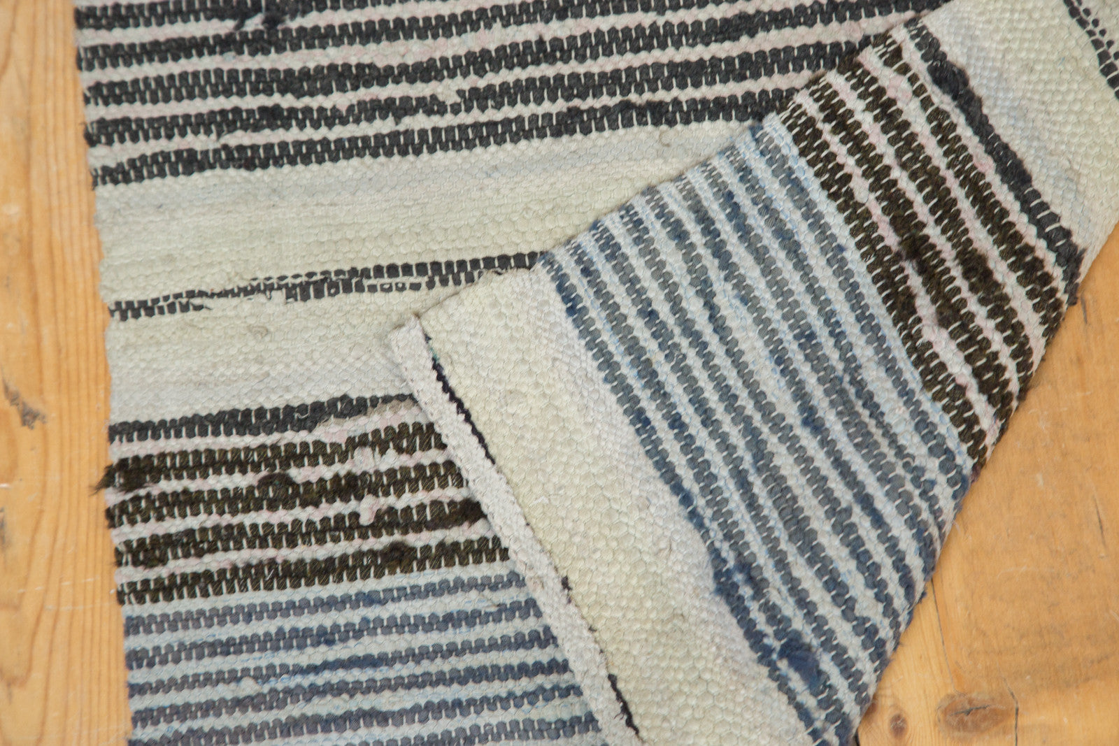 2x8 Vintage Scandanavian Rag Rug Runner