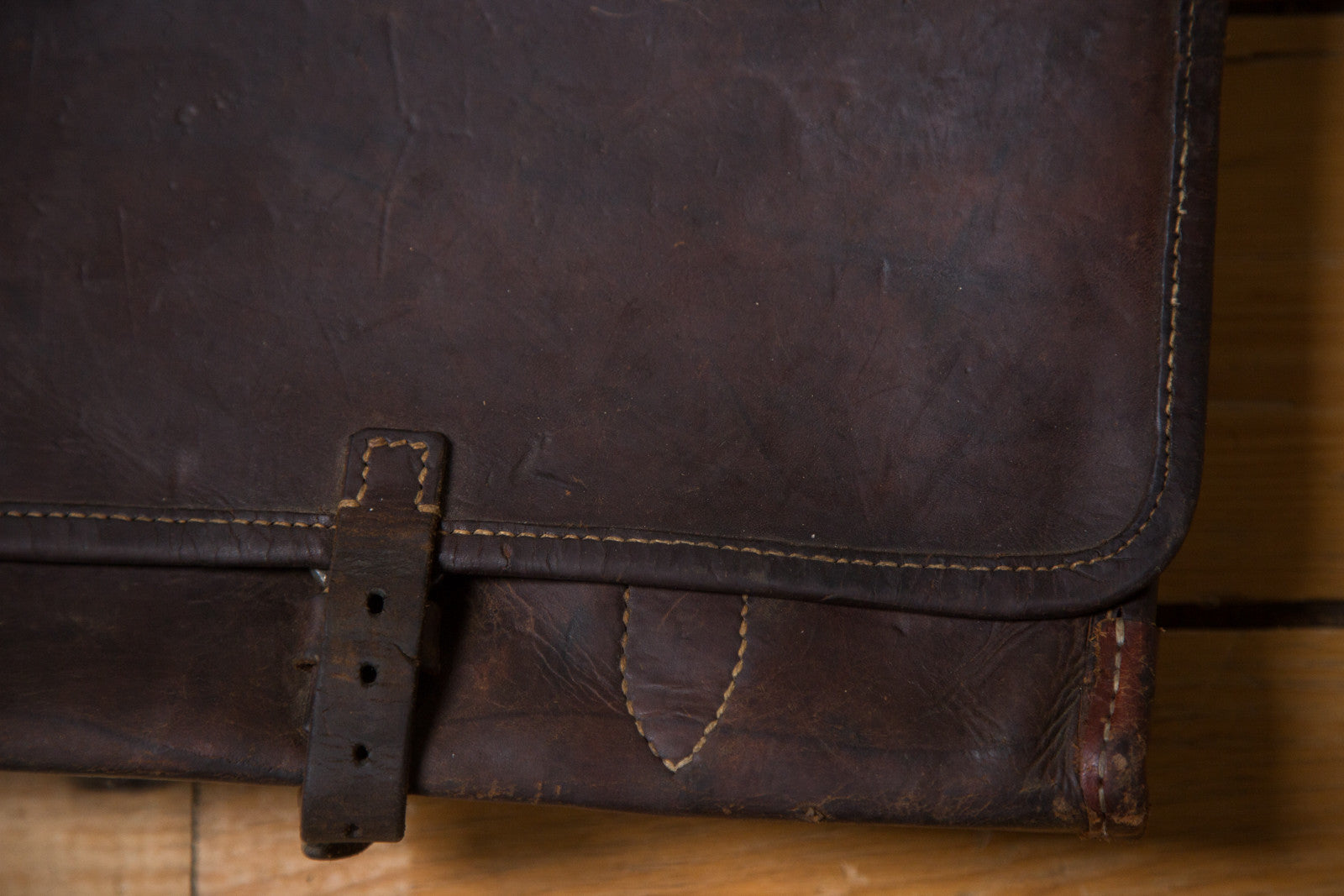 Vintage Leather Messenger Bag