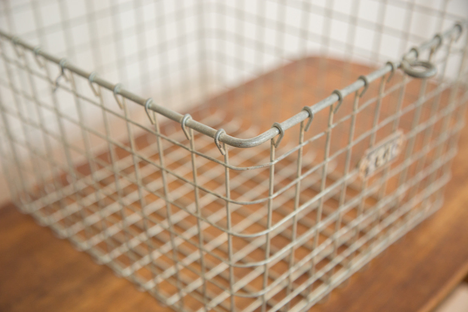 Mid Century Vintage Wire Basket