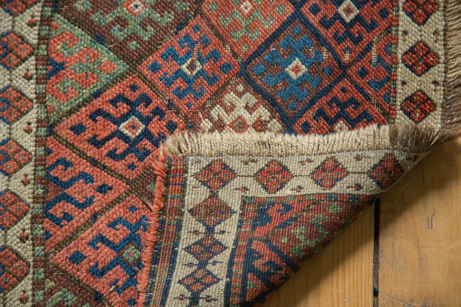 1.5x2 Antique Jaff Kurd Rug Mat