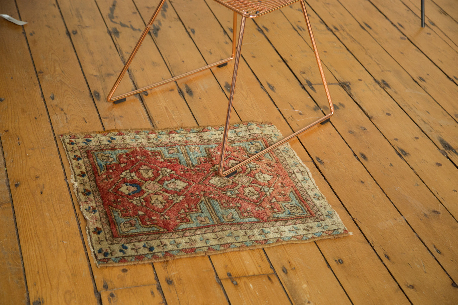 2x2 Antique Caucasian Square Rug Mat