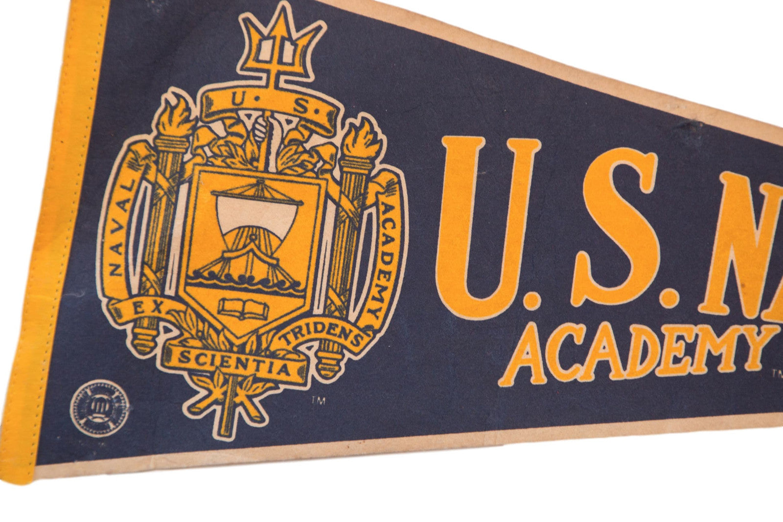 1980s US Naval Academy Felt Flag – Item #3820