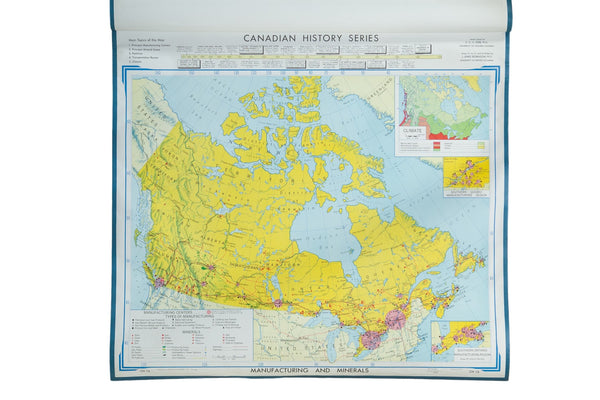 Vintage Denoyer-Geppert Canadian History Map Series