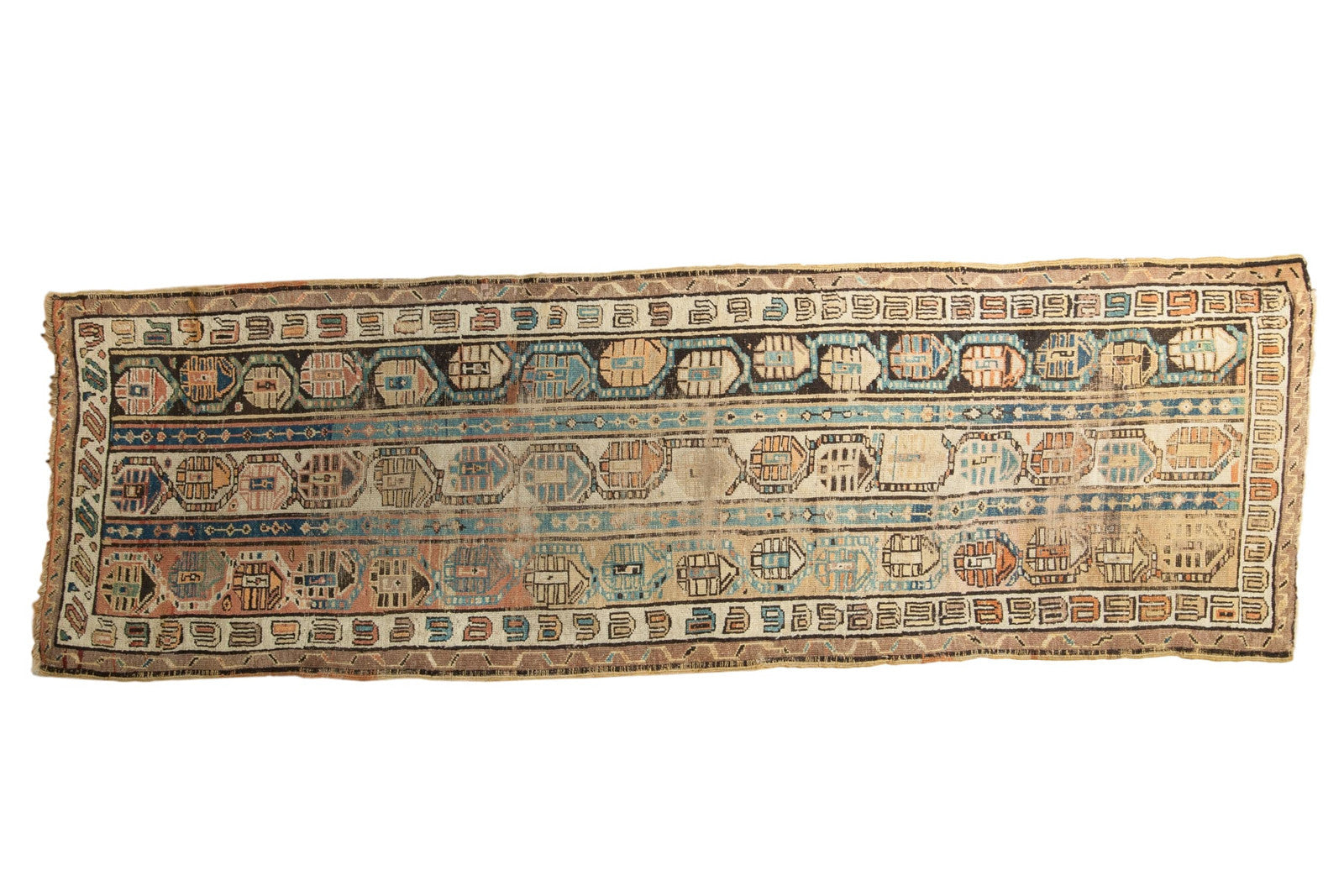 3x9 Antique Caucasian Rug Runner
