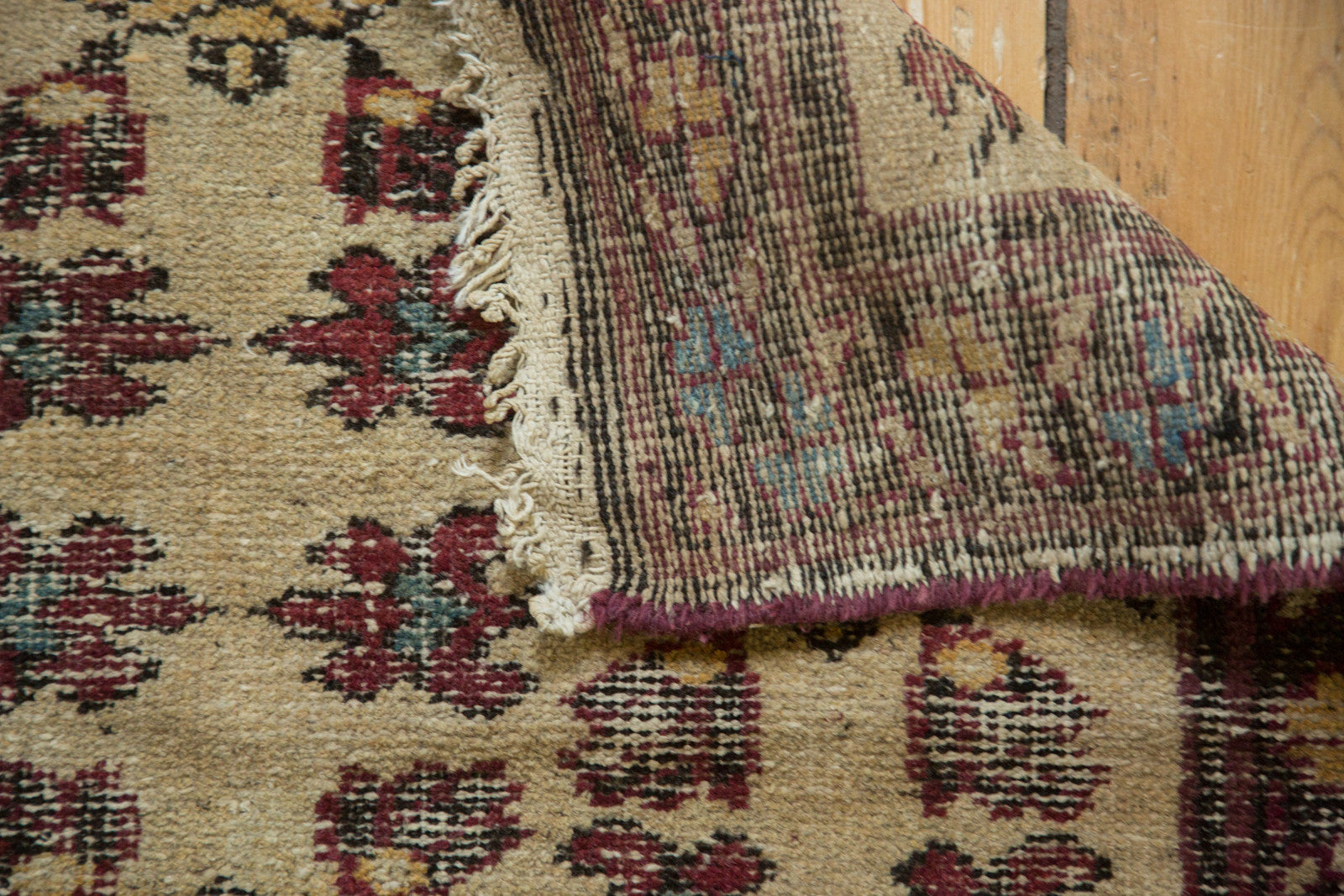 3x3 Vintage Turkish Square Rug