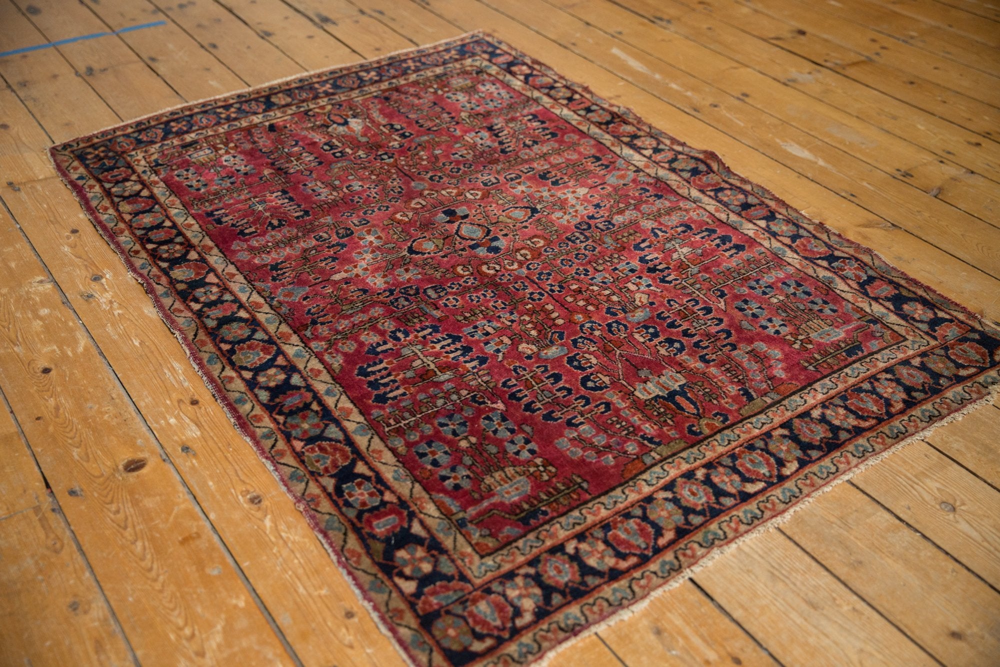 3.5x5 Vintage American Sarouk Rug / ONH item 4076