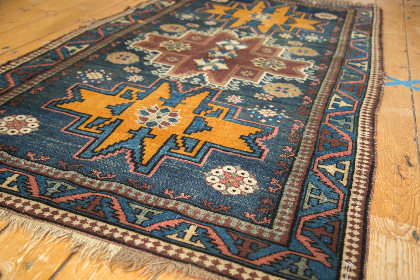 Vintage Russian Rug 3'7" x 6'8" | circa 1960s – Item #4238