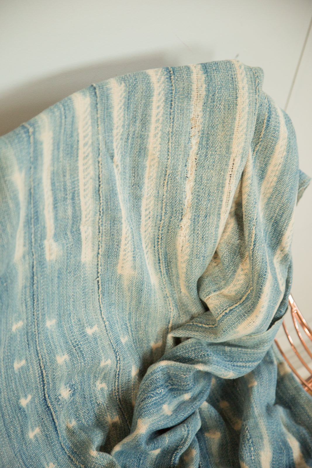 3x5 Batik Indigo African Textile Throw