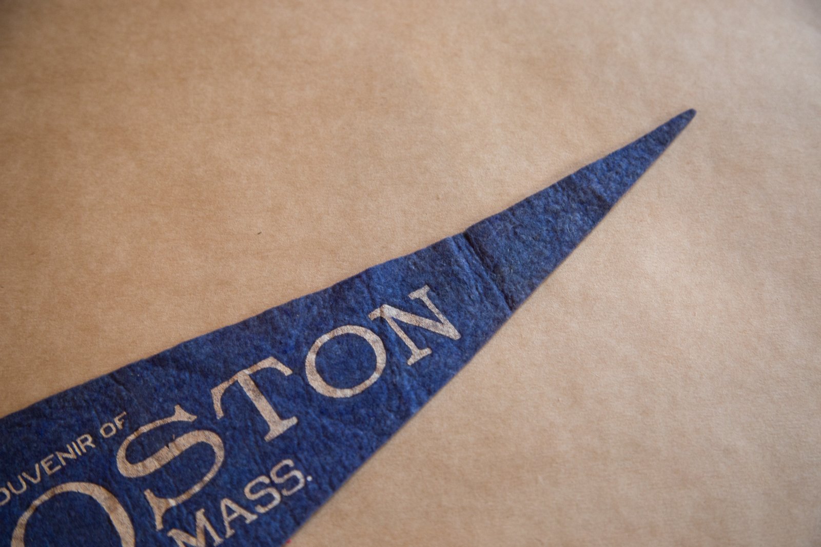 1950s Boston Massachusetts Felt Flag