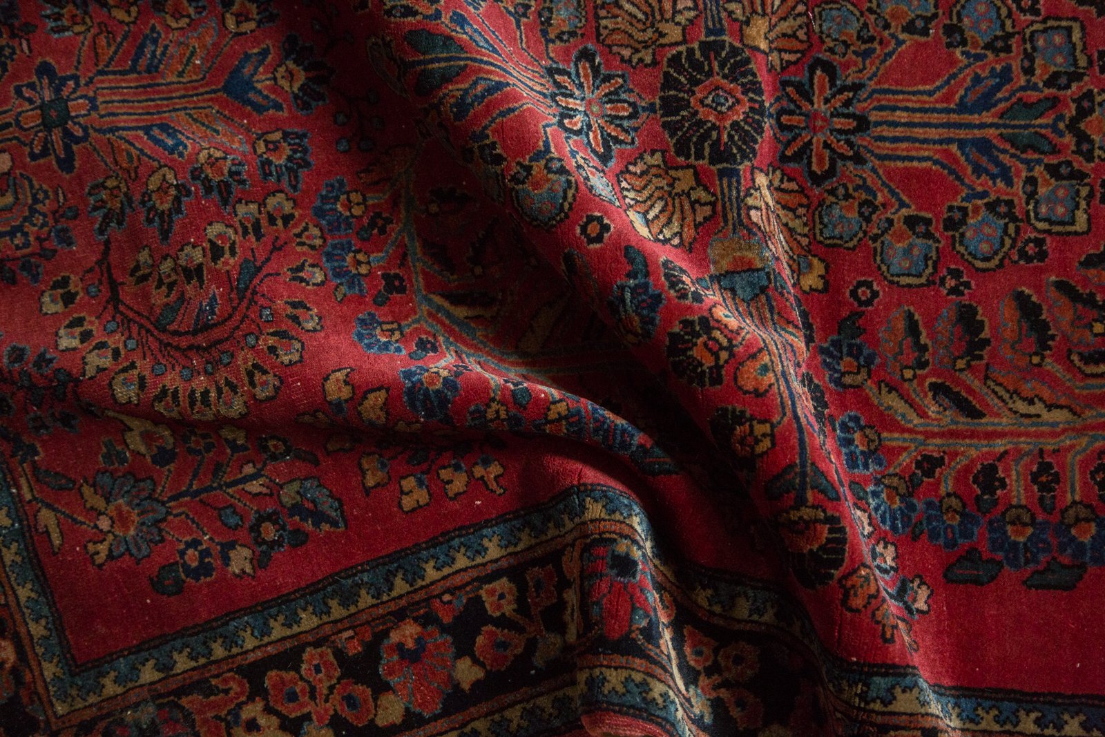 3x5 Vintage American Sarouk Rug / ONH item 4614