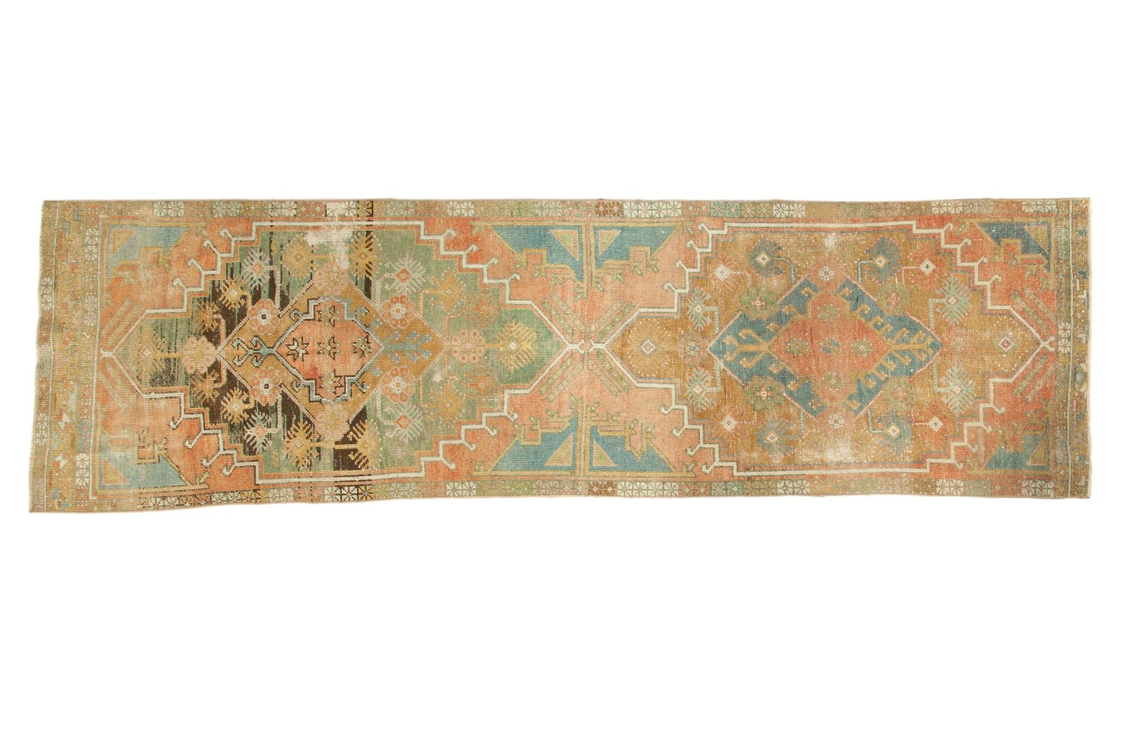 3x11 Vintage Distressed Oushak Rug Runner