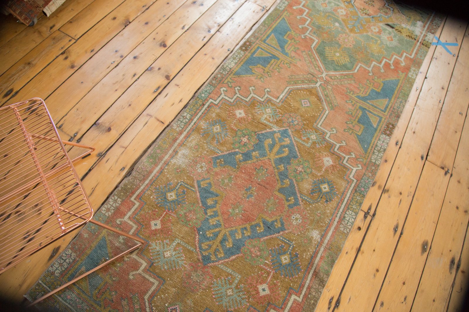 3x11 Vintage Distressed Oushak Rug Runner