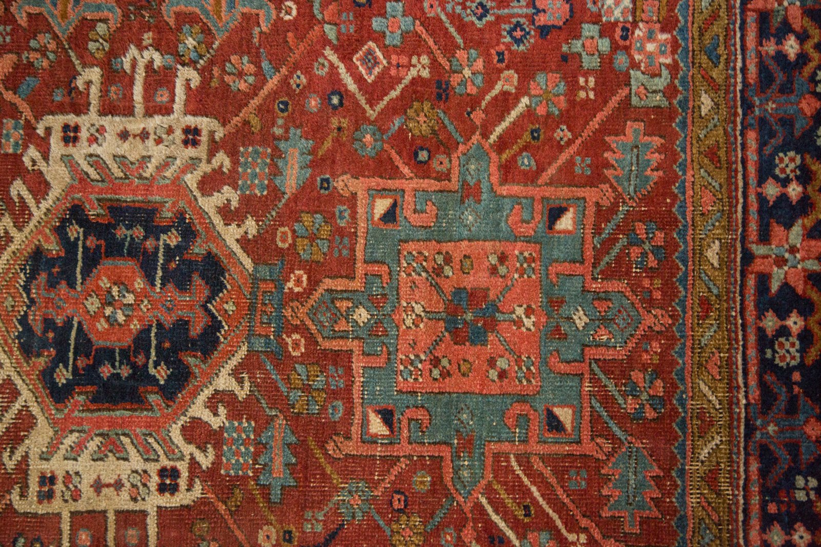 4x4.5 Antique Fine Karaja Square Rug