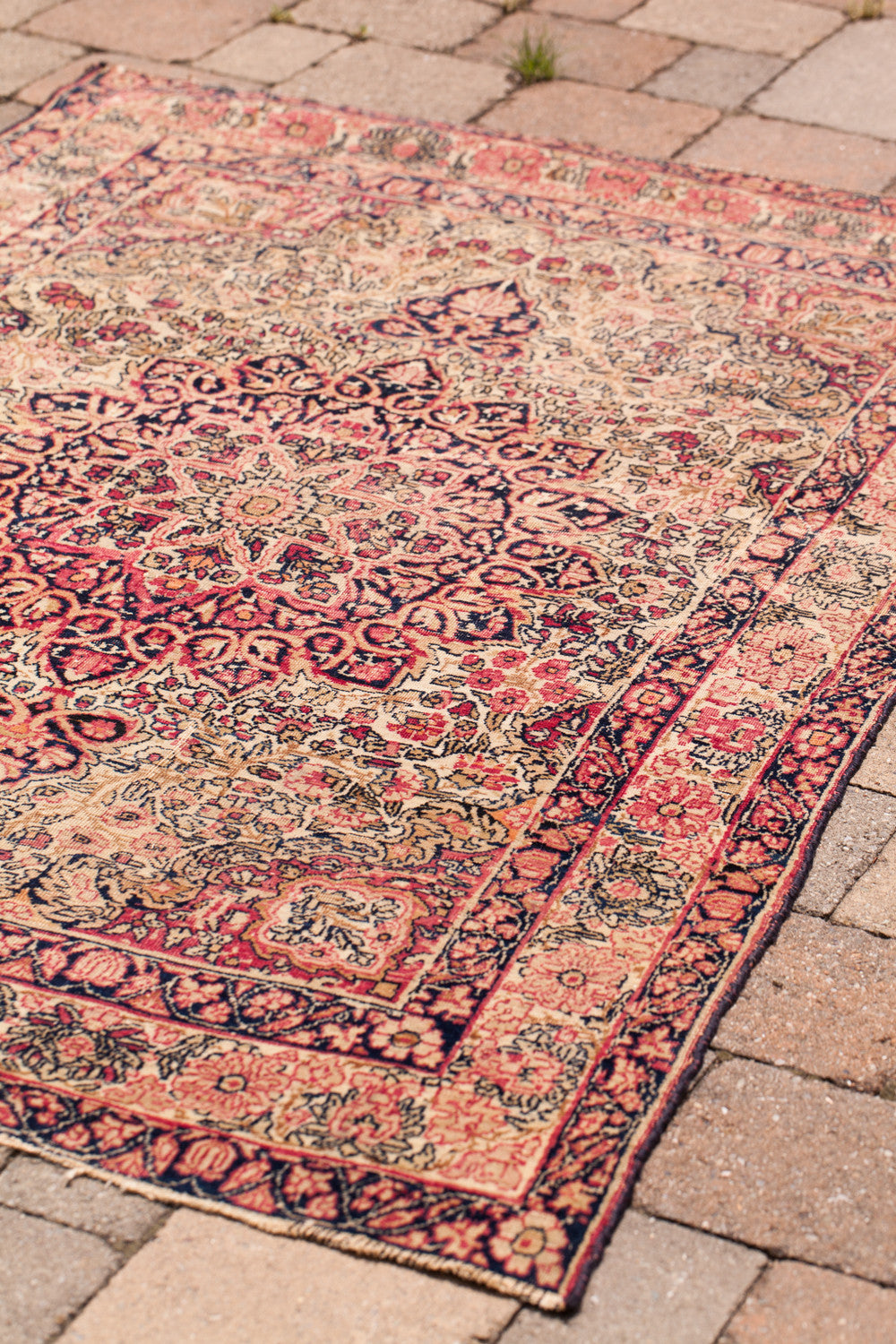 4x6 Worn Antique Kerman Rug
