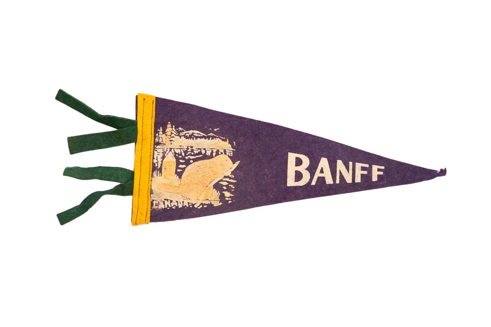 Vintage Banff Felt Flag Pennant