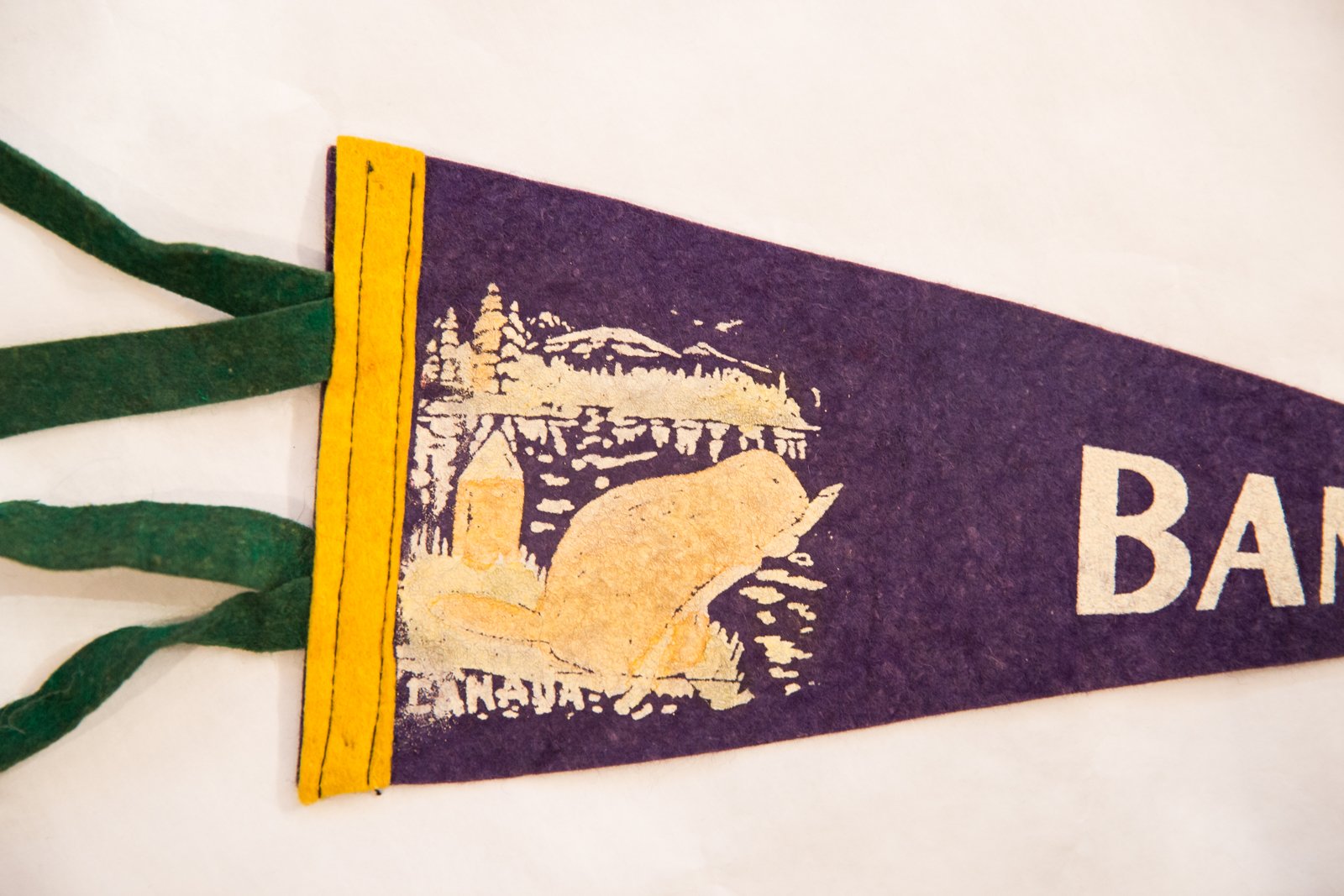 Vintage Banff Felt Flag Pennant