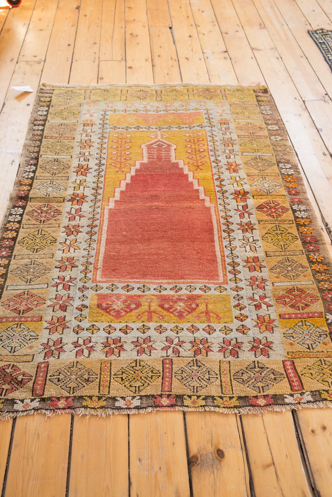 3.5x5 Vintage Turkish Prayer Rug