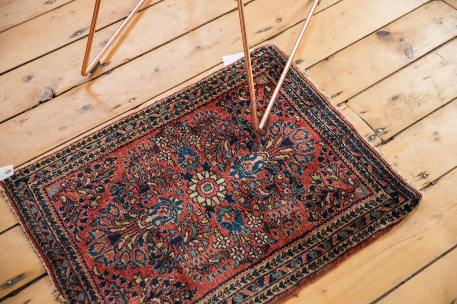 2x2.5 Vintage American Sarouk Rug Mat / ONH item 5376