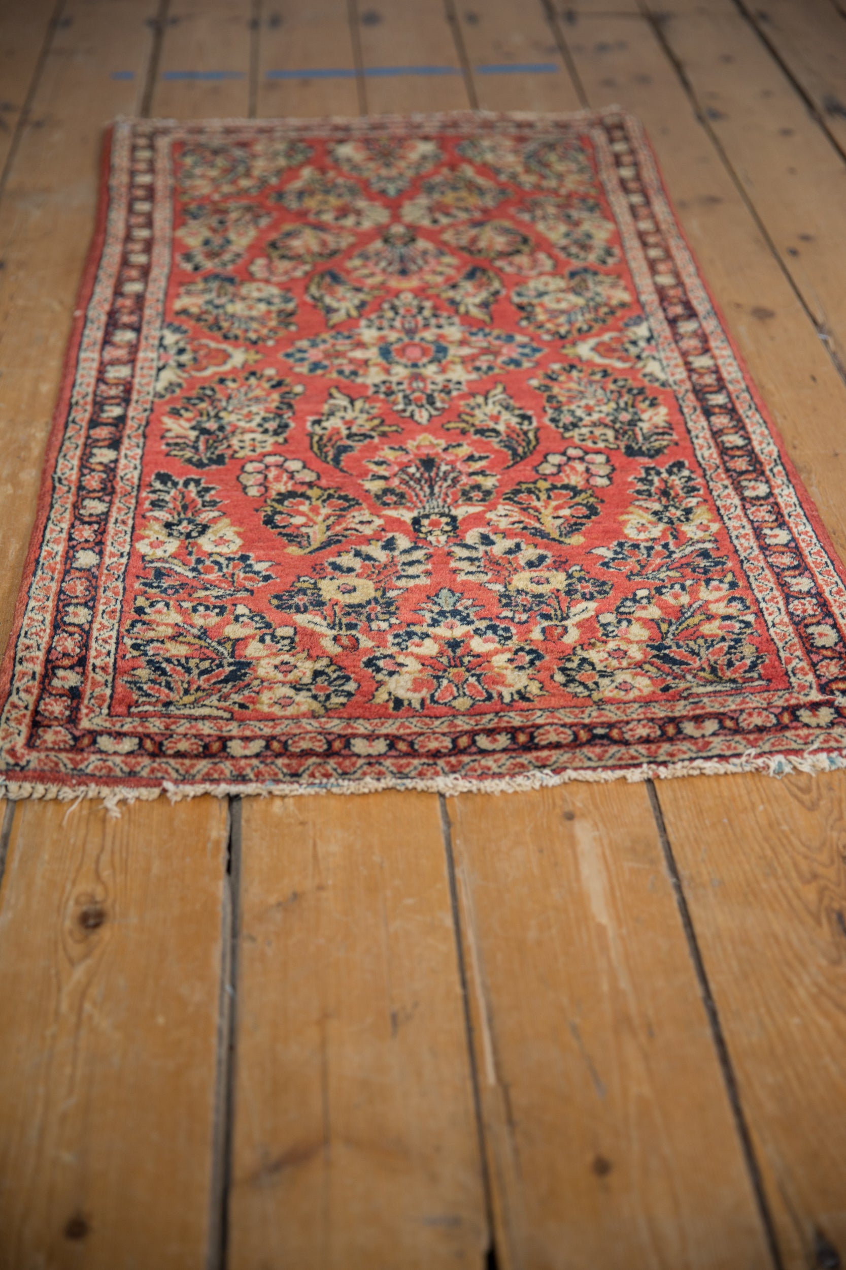 2x4 Vintage American Sarouk Rug Runner / ONH item 5379