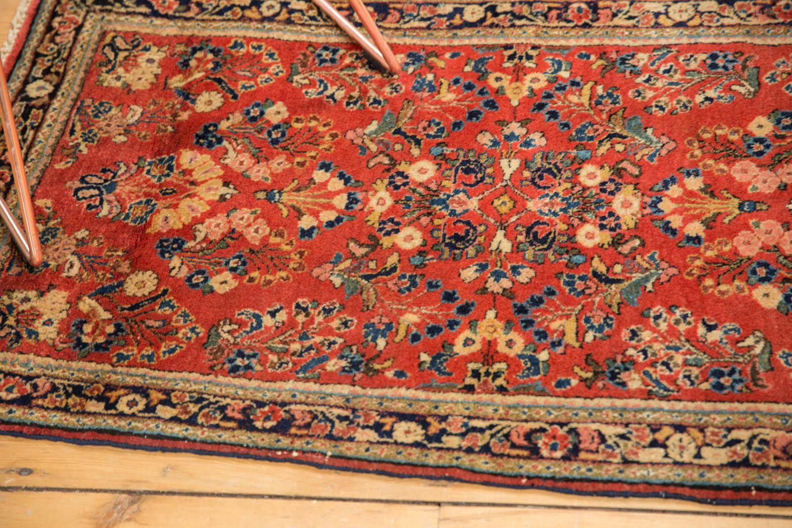 2x4 Vintage German Sarouk Rug Runner / ONH item 5385