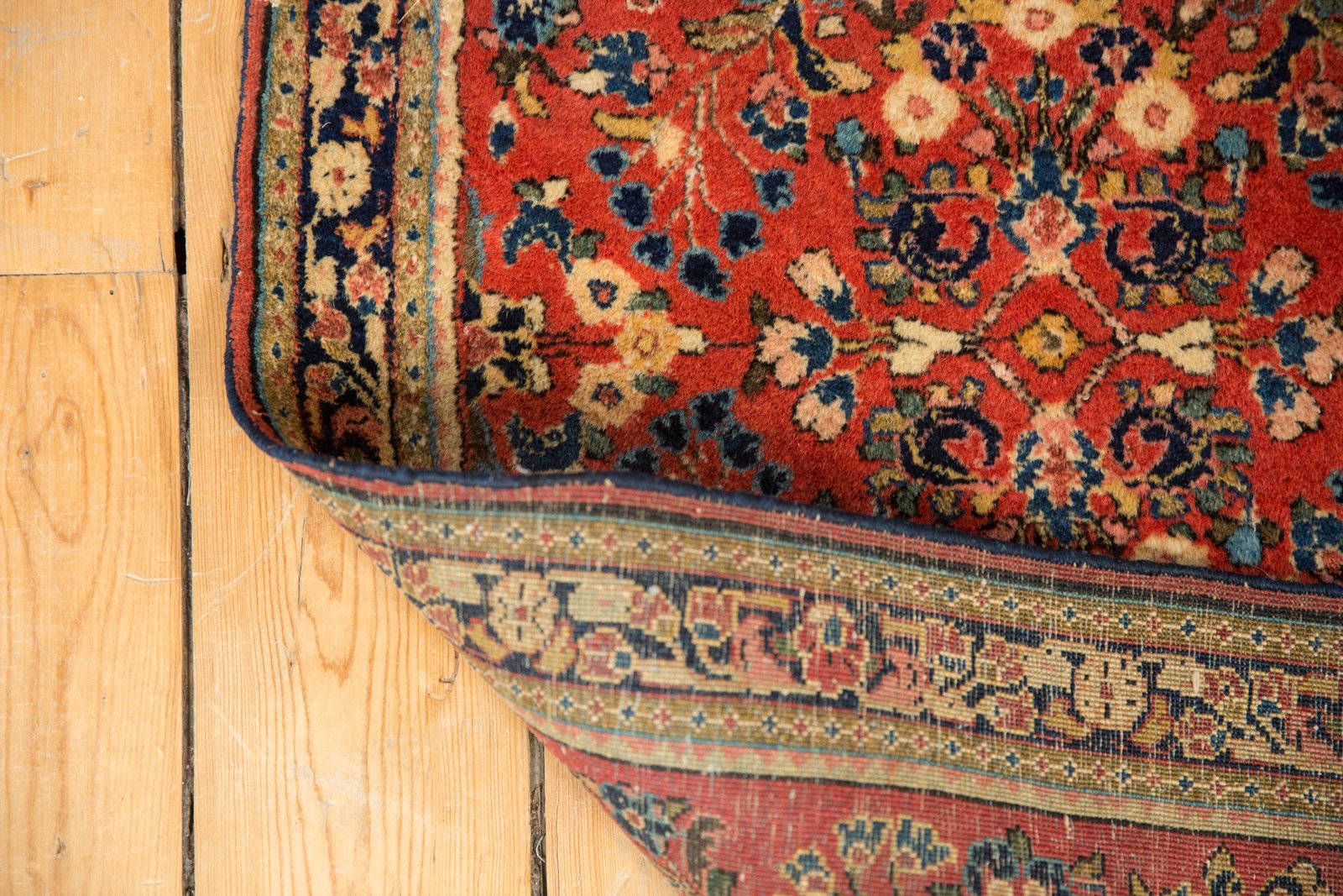 2x4 Vintage German Sarouk Rug Runner / ONH item 5385