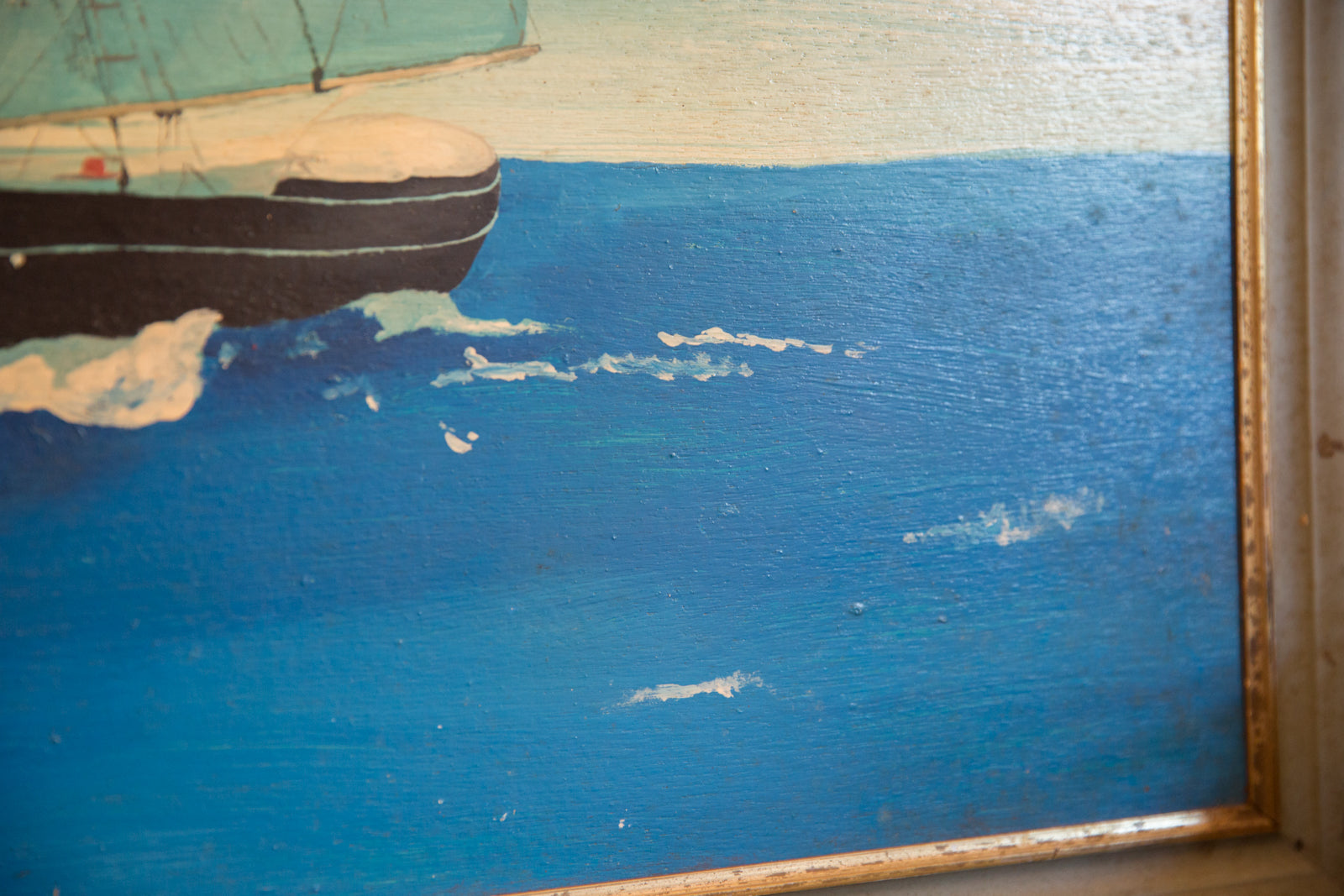 Vintage 1950s Painting of Norma and Gladys Boat :: ONH Wall Art 5456 ...