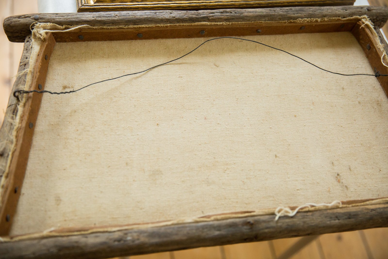 Ship Painting with Wormwood Frame