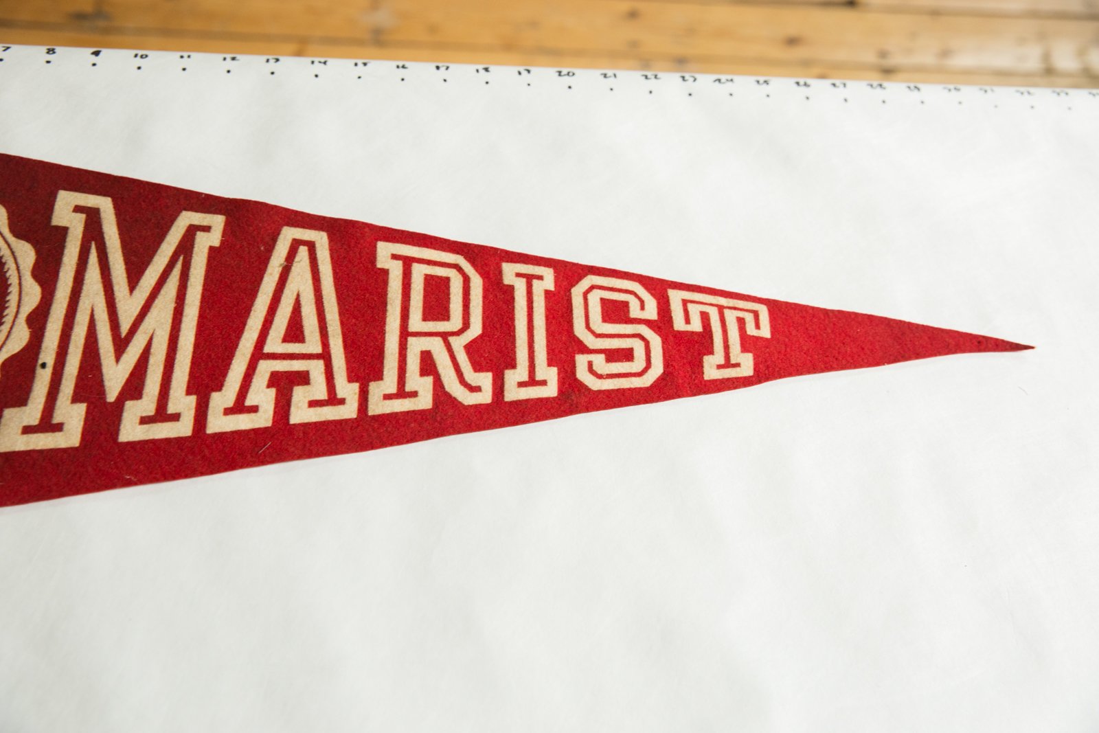 Vintage Marist Felt Flag Pennant