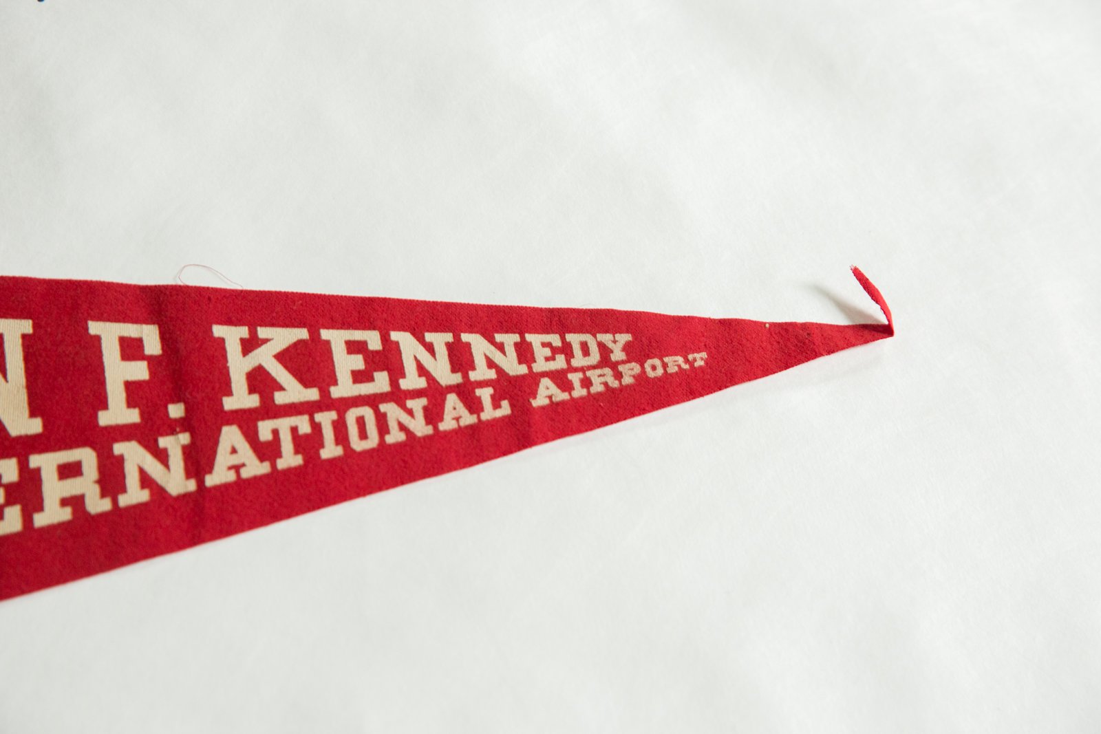 Vintage John F. Kennedy International Airport Felt Flag Pennant
