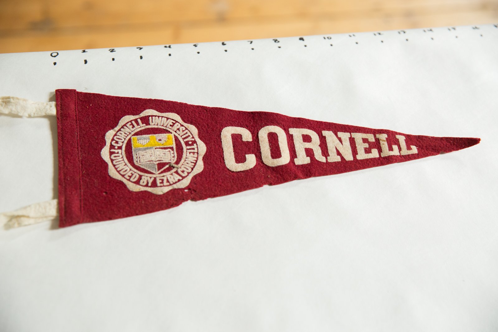 Vintage Cornell Felt Flag Pennant