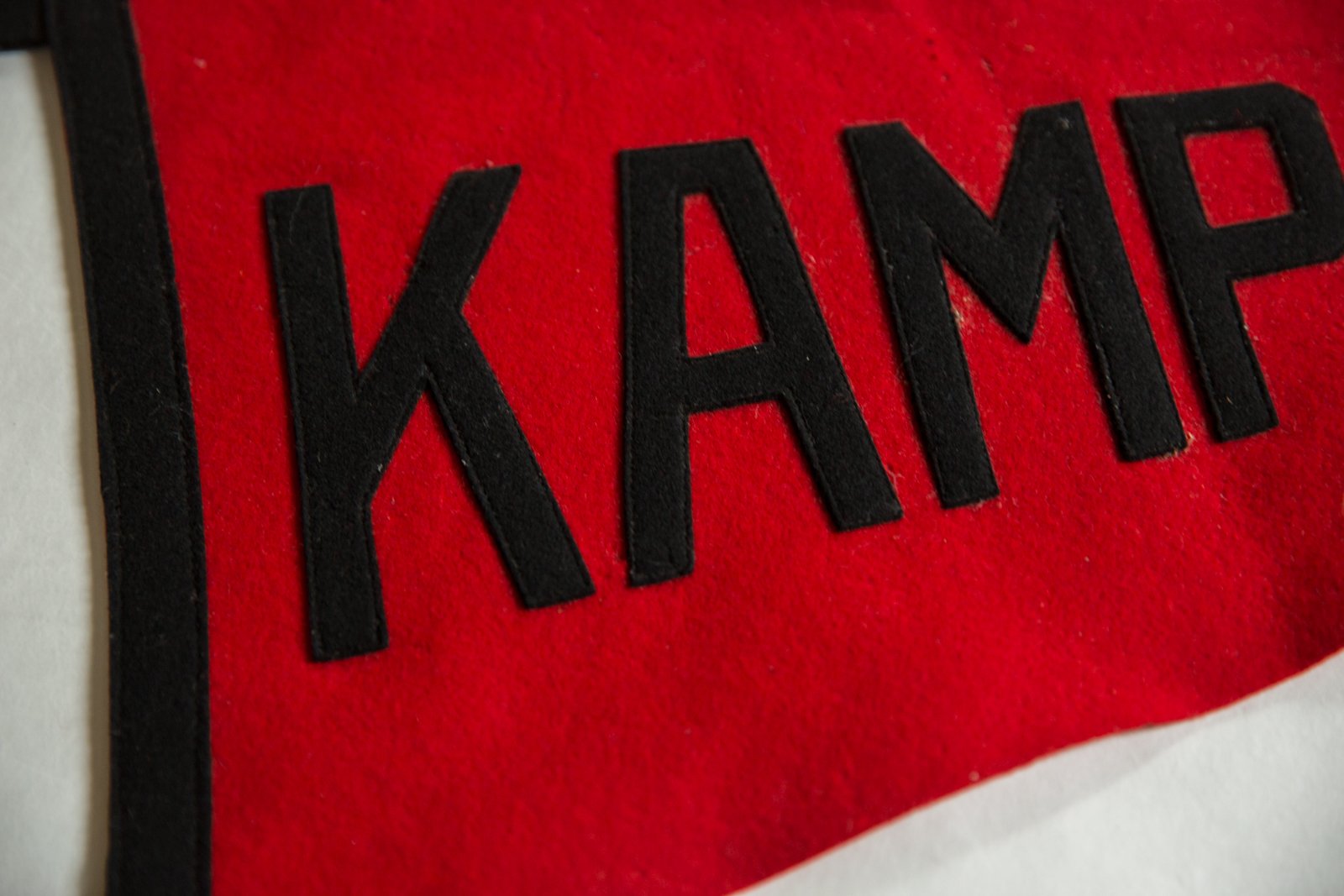 Vintage Kamp Kill Kare Felt Flag Pennant