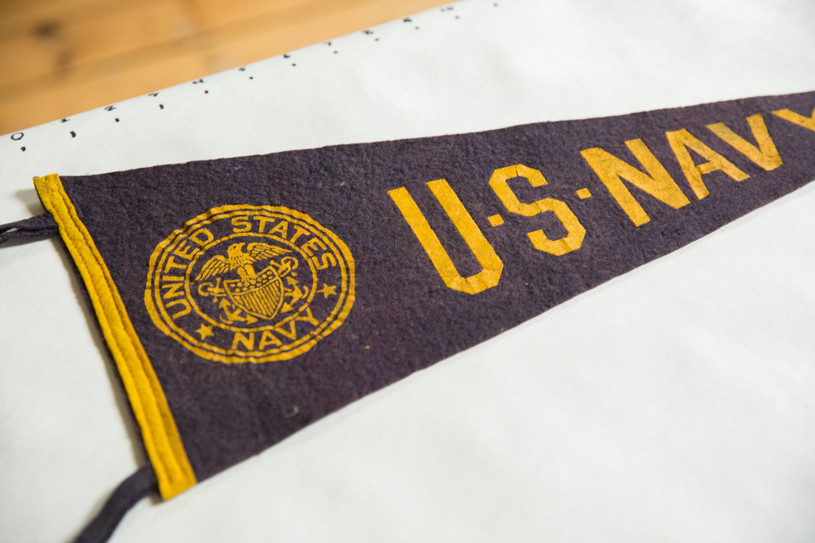 Vintage U.S. Navy Felt Flag Pennant – Item #5773