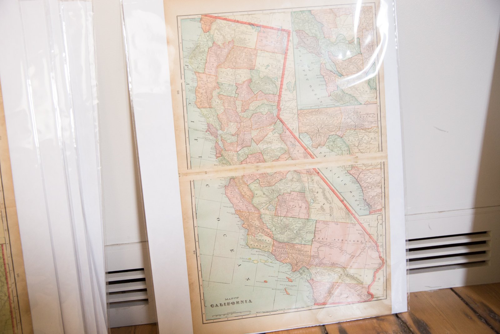 Cram's 1907 Map of California