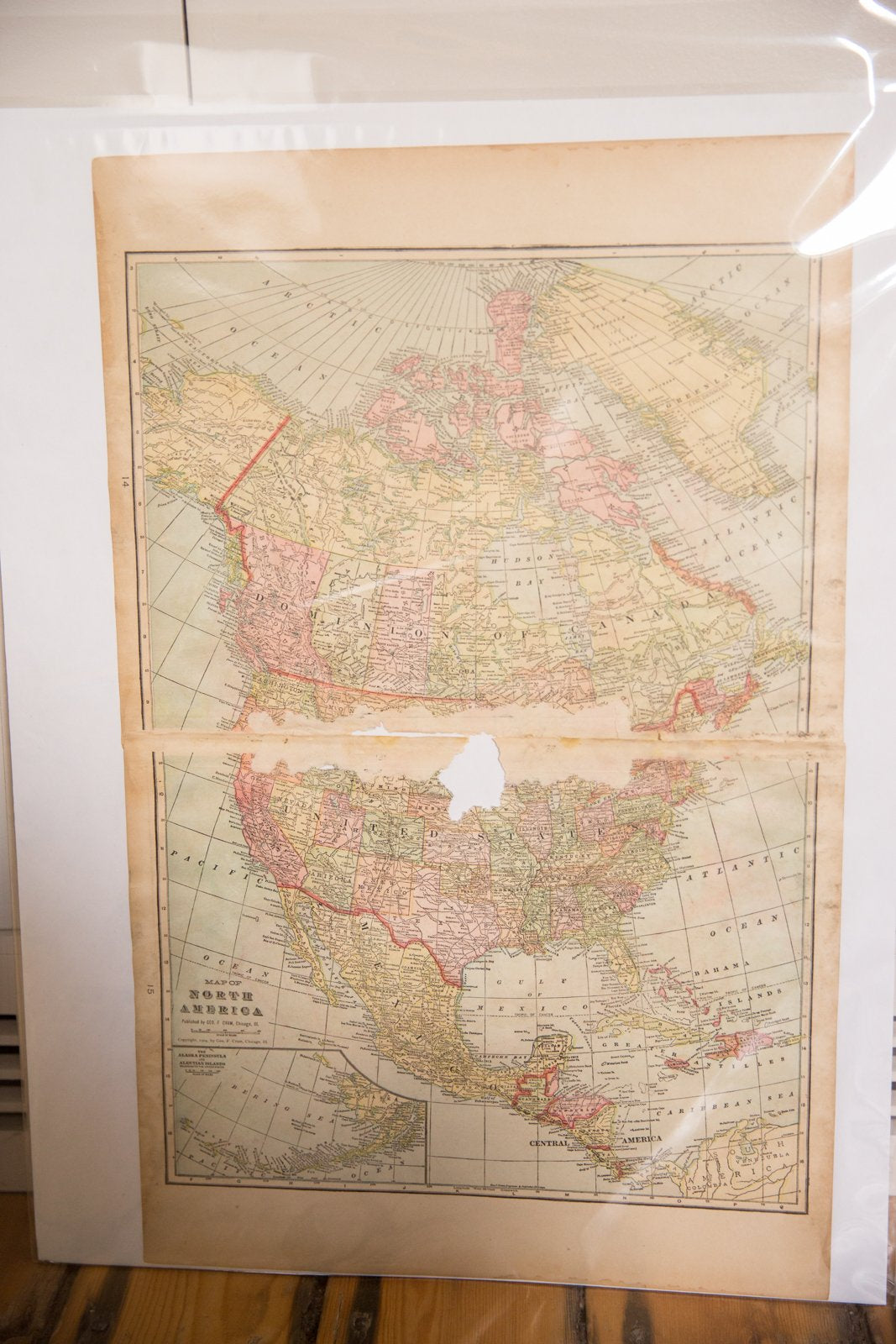 Cram's 1907 Map of North America