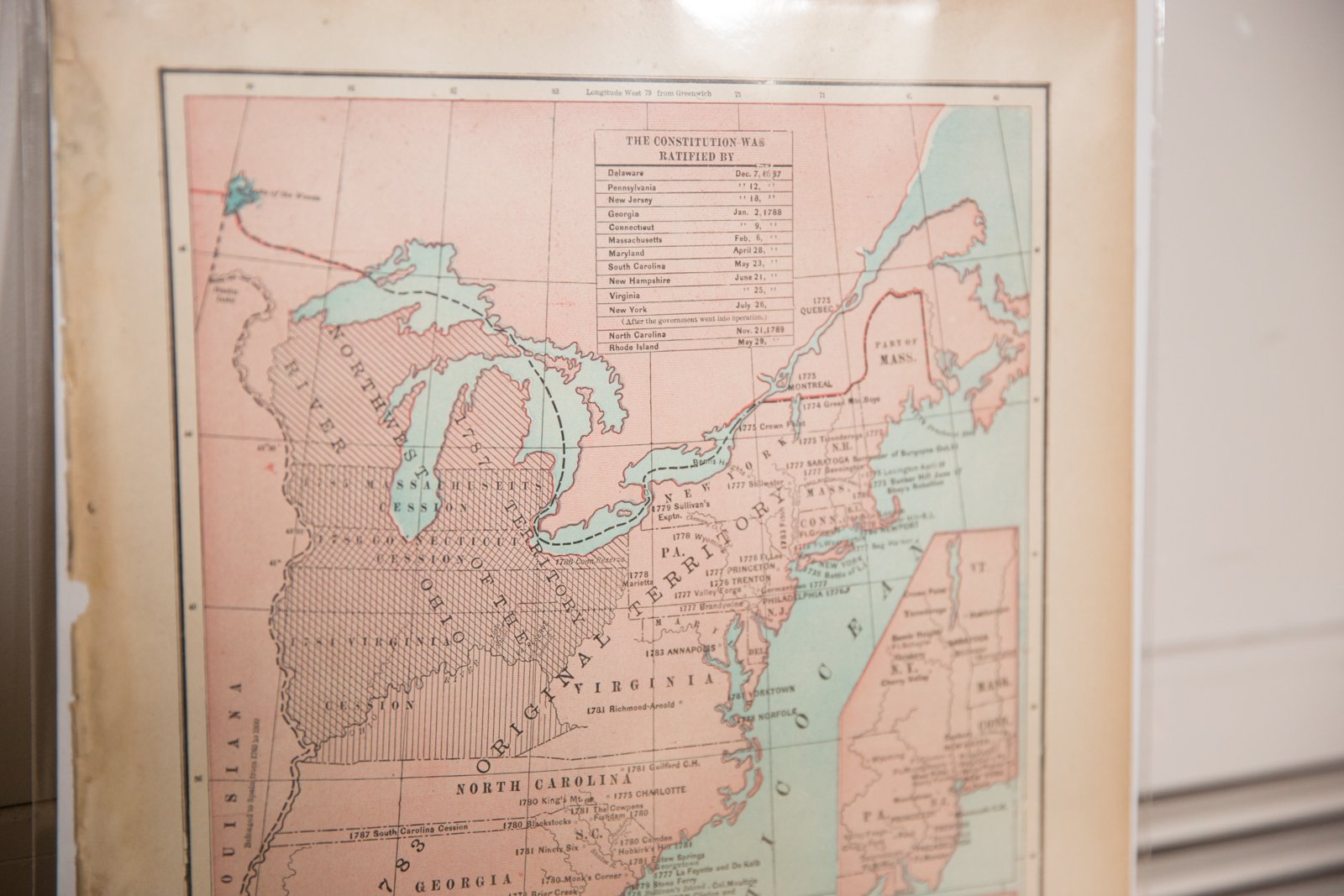 Cram's 1907 Map of Original Territories – Item #6303