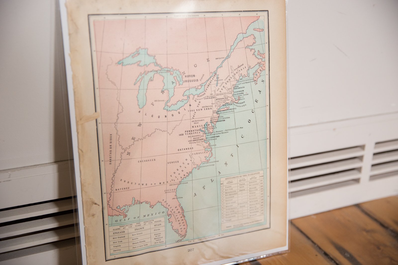 Cram's 1907 Map of US History