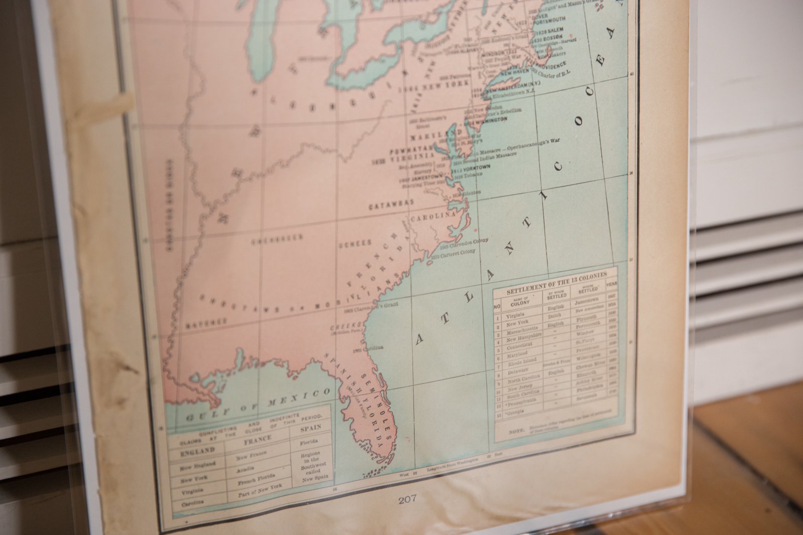 Cram's 1907 Map of US History