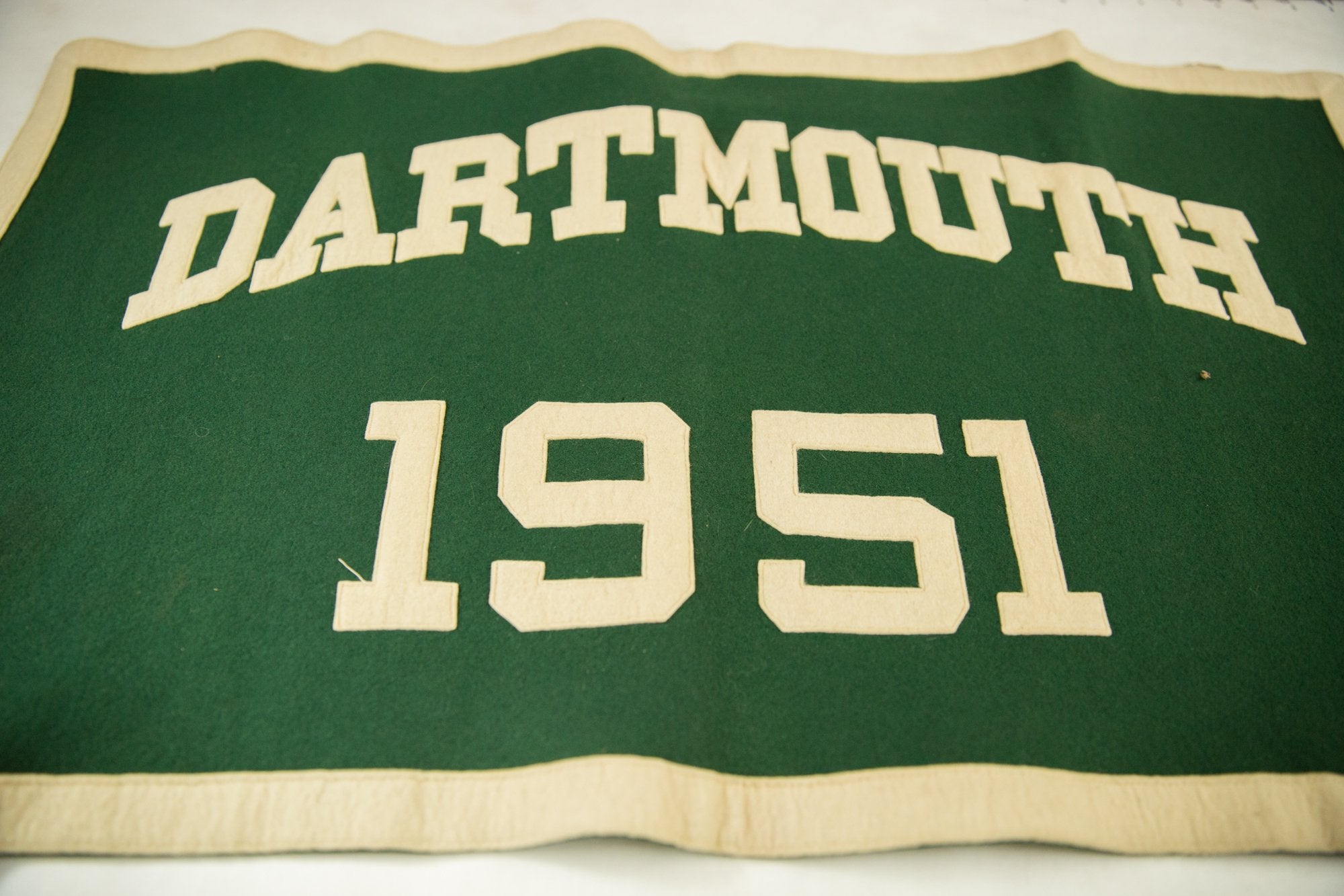 Vintage Dartmouth 1951 Felt Banner